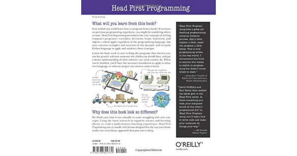 Buy Head First Programming A Learners Guide To Programming Using The Python Language In Kyiv
